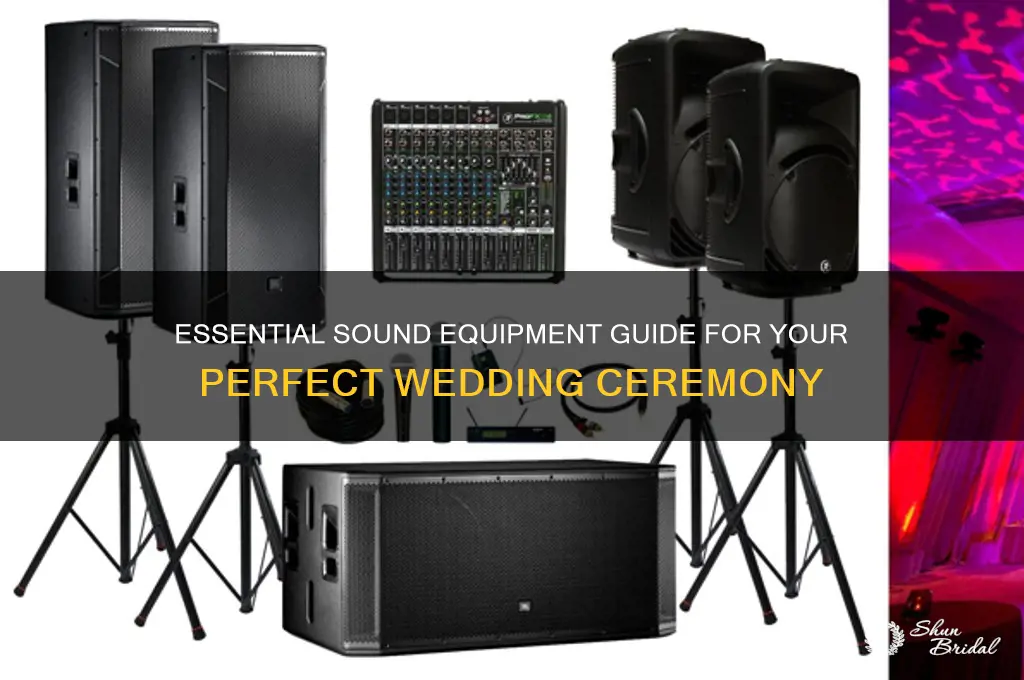 Essential Sound Equipment Guide For Your Perfect Wedding Ceremony ...