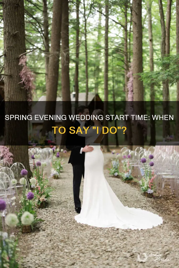 Spring Evening Wedding Start Time: When To Say "I Do"? | ShunBridal