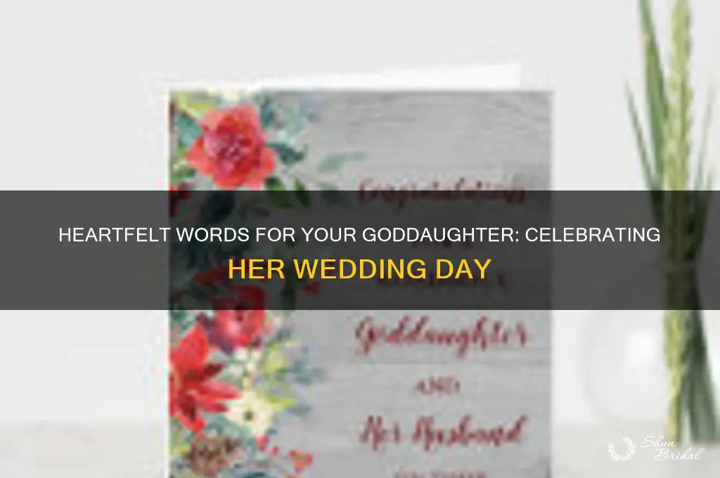 Heartfelt Words For Your Goddaughter: Celebrating Her Wedding Day ...
