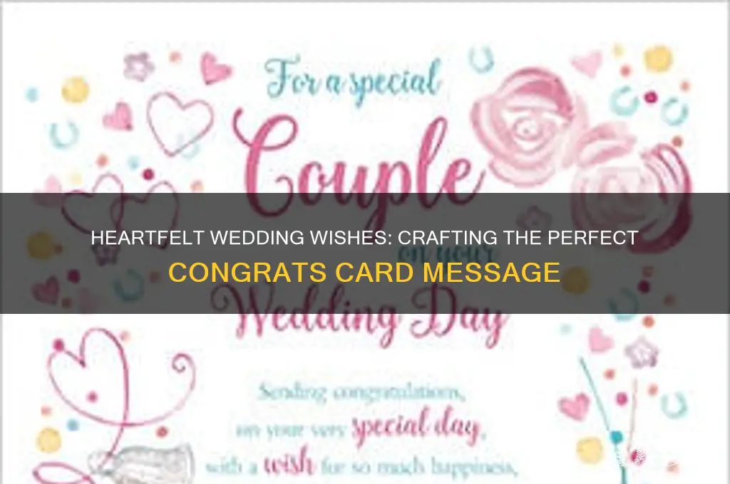 Heartfelt Wedding Wishes: Crafting The Perfect Congrats Card Message ...