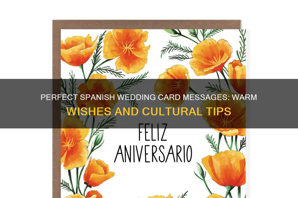 Perfect Spanish Wedding Card Messages: Warm Wishes And Cultural Tips ...