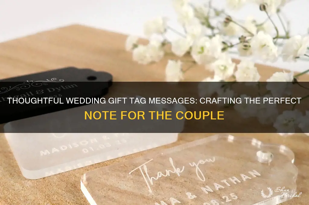 Thoughtful Wedding Gift Tag Messages: Crafting The Perfect Note For The ...