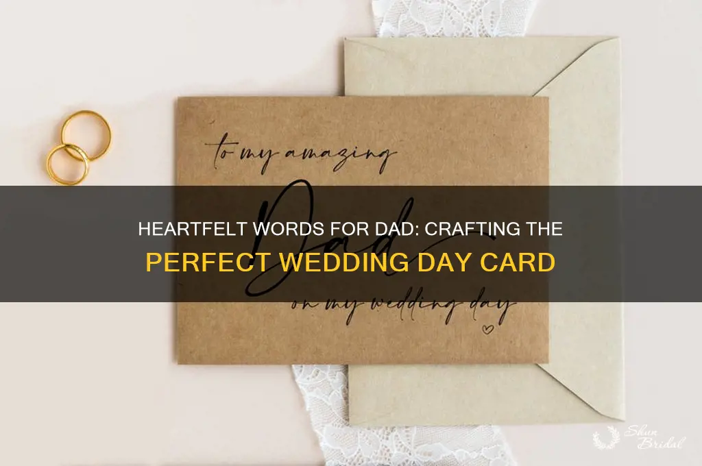 Heartfelt Words For Dad: Crafting The Perfect Wedding Day Card | ShunBridal