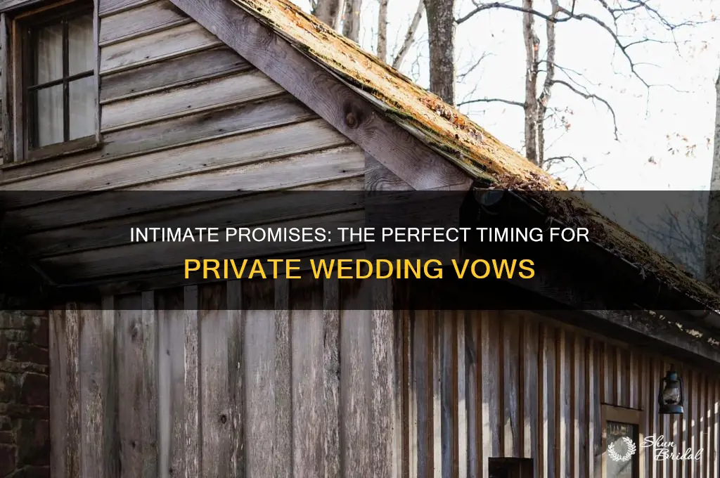 Intimate Promises: The Perfect Timing For Private Wedding Vows | ShunBridal