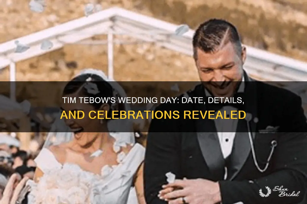 Tim Tebow's Wedding Day: Date, Details, And Celebrations Revealed ...