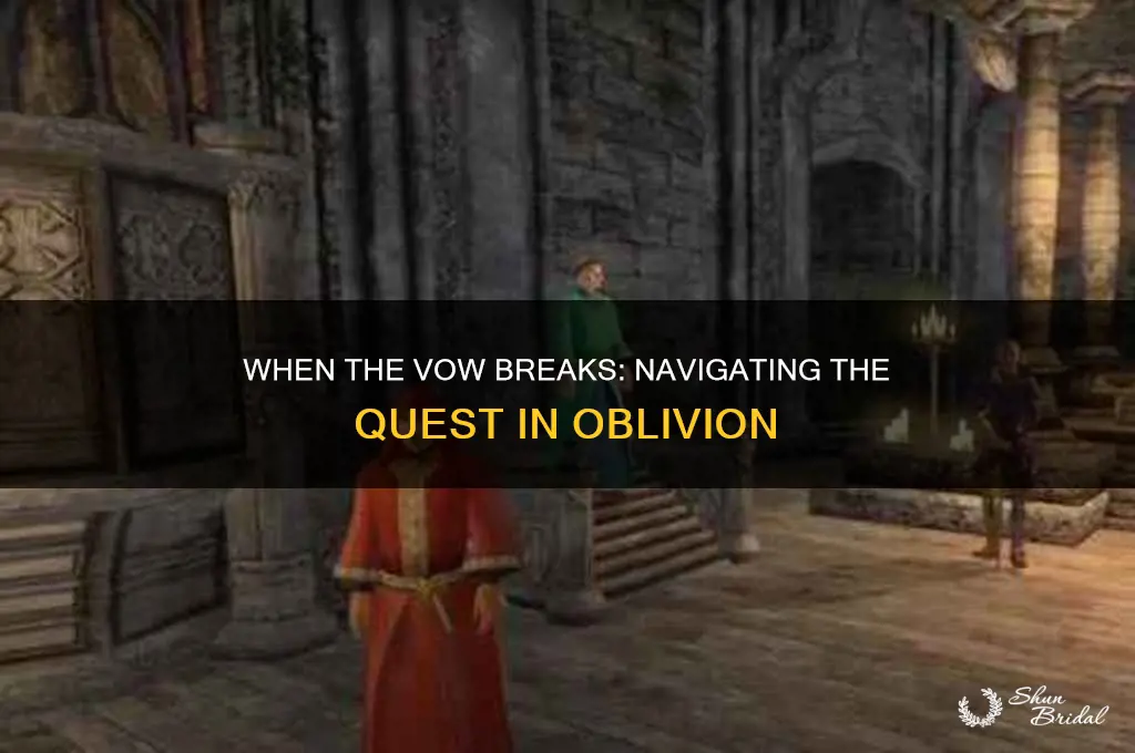 When The Vow Breaks: Navigating The Quest In Oblivion | ShunBridal