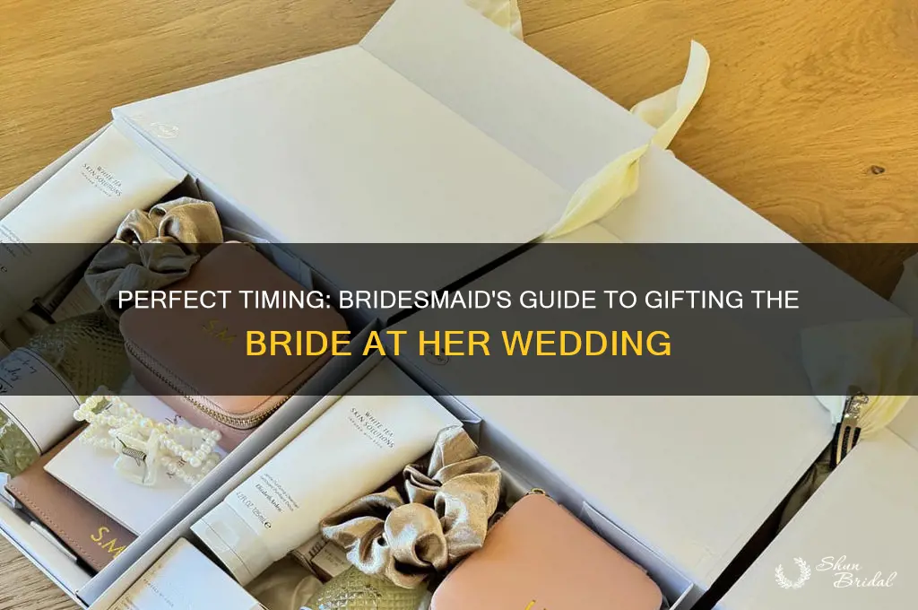 Perfect Timing: Bridesmaid's Guide To Gifting The Bride At Her Wedding ...