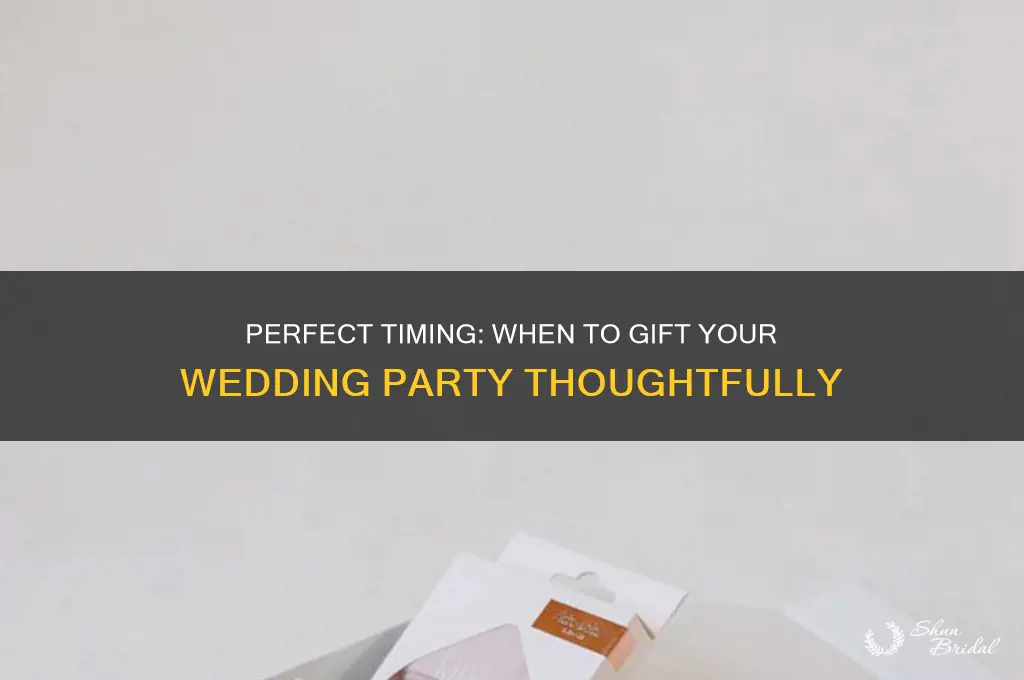 Perfect Timing: When To Gift Your Wedding Party Thoughtfully | ShunBridal