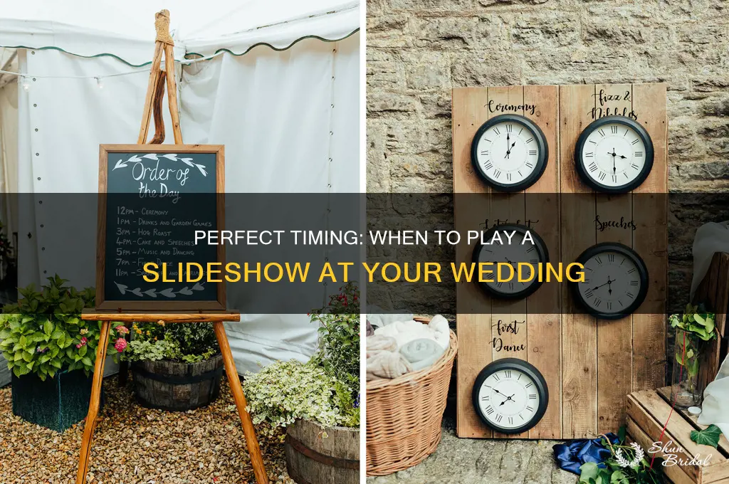 Perfect Timing: When To Play A Slideshow At Your Wedding | ShunBridal
