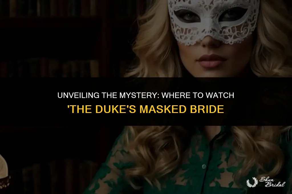 Unveiling The Mystery: Where To Watch 'The Duke's Masked Bride | ShunBridal