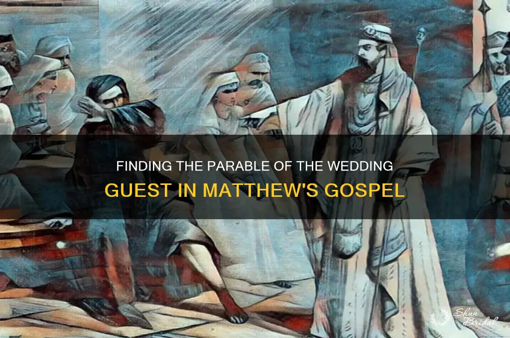 Finding The Parable Of The Wedding Guest In Matthew's Gospel | ShunBridal