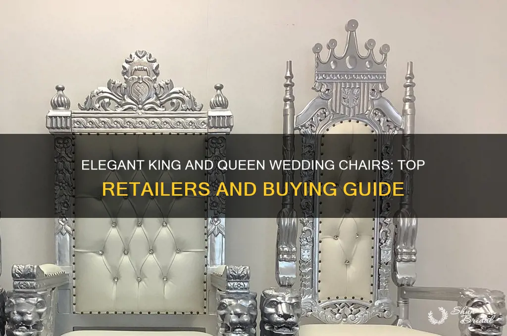 Elegant King And Queen Wedding Chairs: Top Retailers And Buying Guide ...