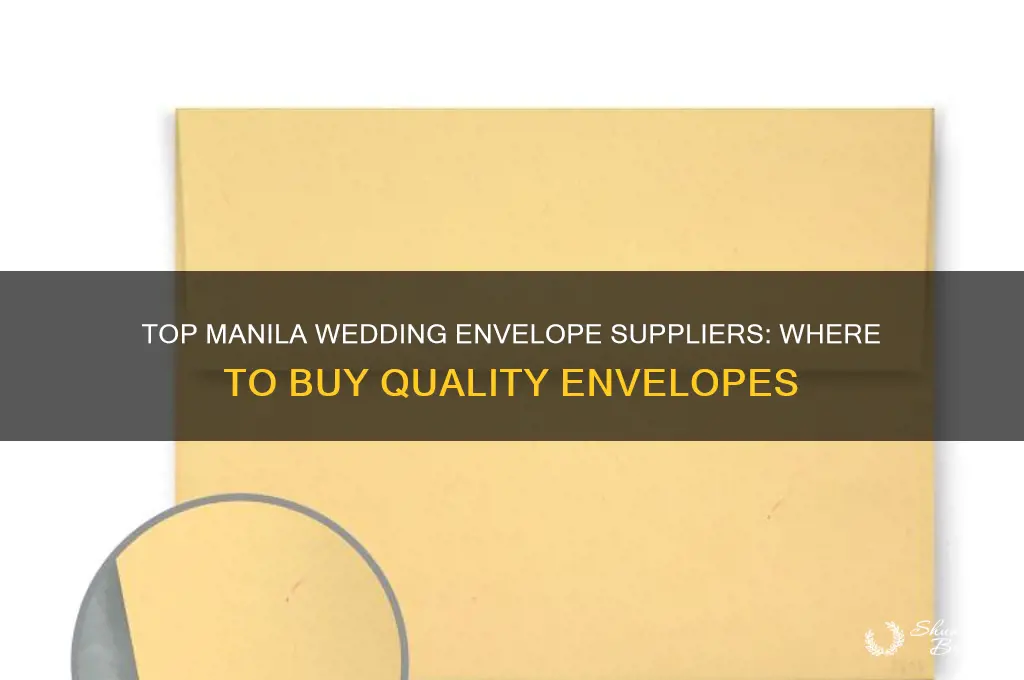 Top Manila Wedding Envelope Suppliers: Where To Buy Quality Envelopes ...