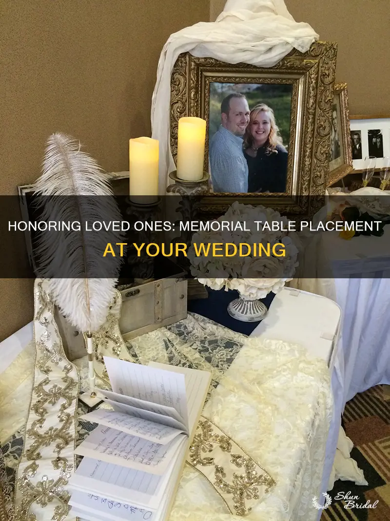 Honoring Loved Ones: Memorial Table Placement At Your Wedding | ShunBridal
