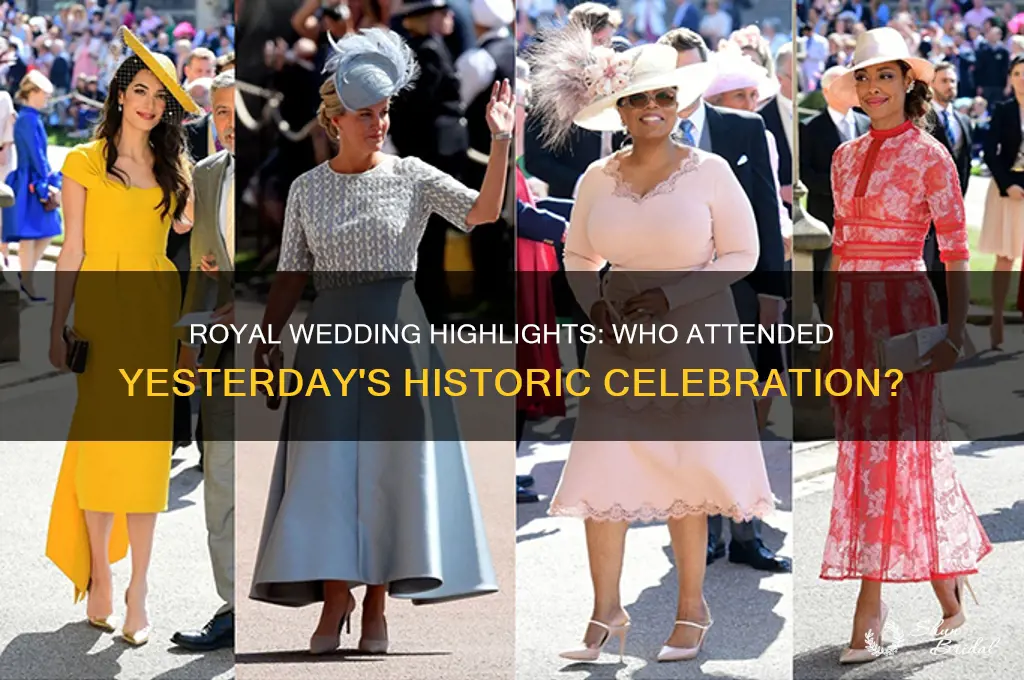 Royal Wedding Highlights: Who Attended Yesterday's Historic Celebration ...