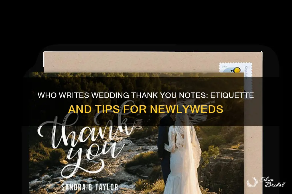Who Writes Wedding Thank You Notes: Etiquette And Tips For Newlyweds ...