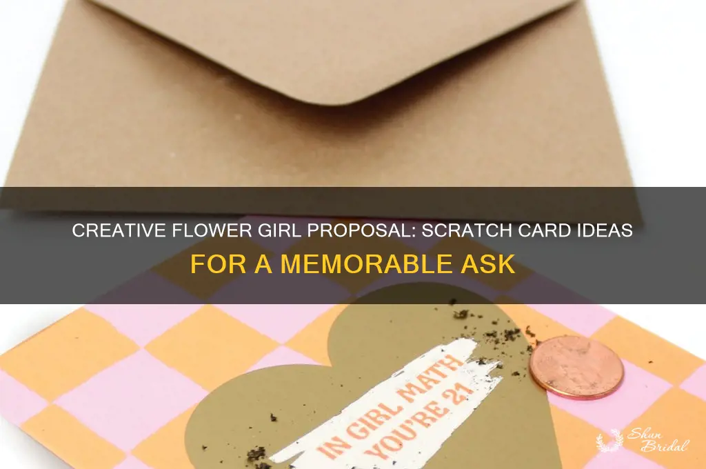 Creative Flower Girl Proposal: Scratch Card Ideas For A Memorable Ask ...